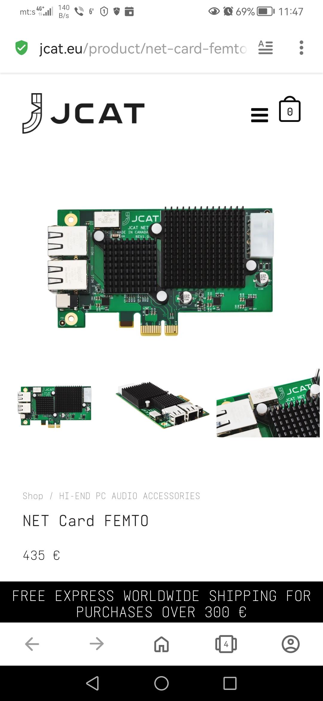 JCAT USB i NETWORK card - PC & Hi-Fi - HiFi forumi